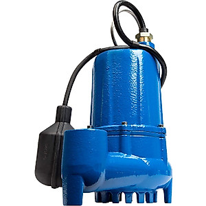 Little Giant Select Series LG-S50T 115-Volt, 1/2 HP, 4300 GPH Cast Iron Sump Pump with Tethered Switch, Blue, 14942675