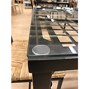 Round Clear Adhesive Bumpers Combo (Large, Medium) - Transparent Self Stick Rubber Pads for Glass Table Top, Furniture, Laptop, Mirrors - 20 PCs