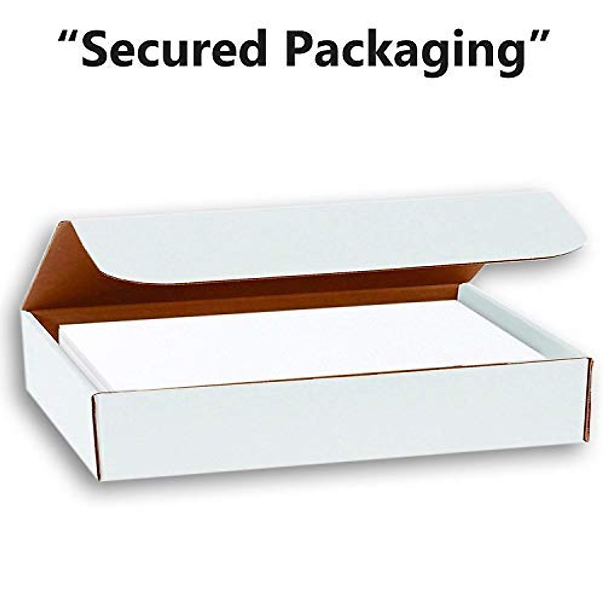 Hamilco 5x7 White Linen Textured Cardstock Paper Blank Index Cards Flat Card Stock 80lb Cover – 50 Pack