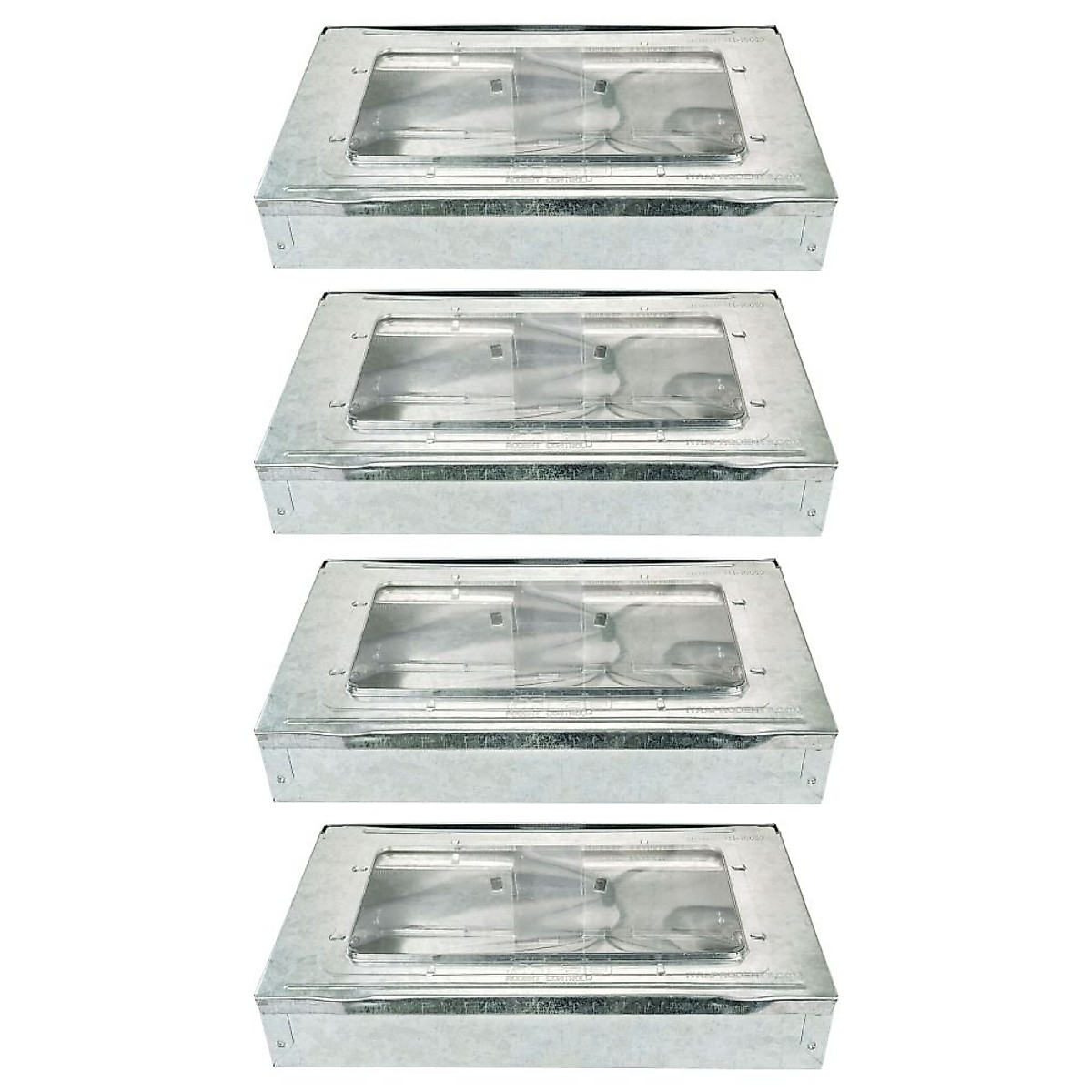Southern Homewares iTrap Multi-Catch Clear Top Humane Repeater Mouse Trap, 4-Pack