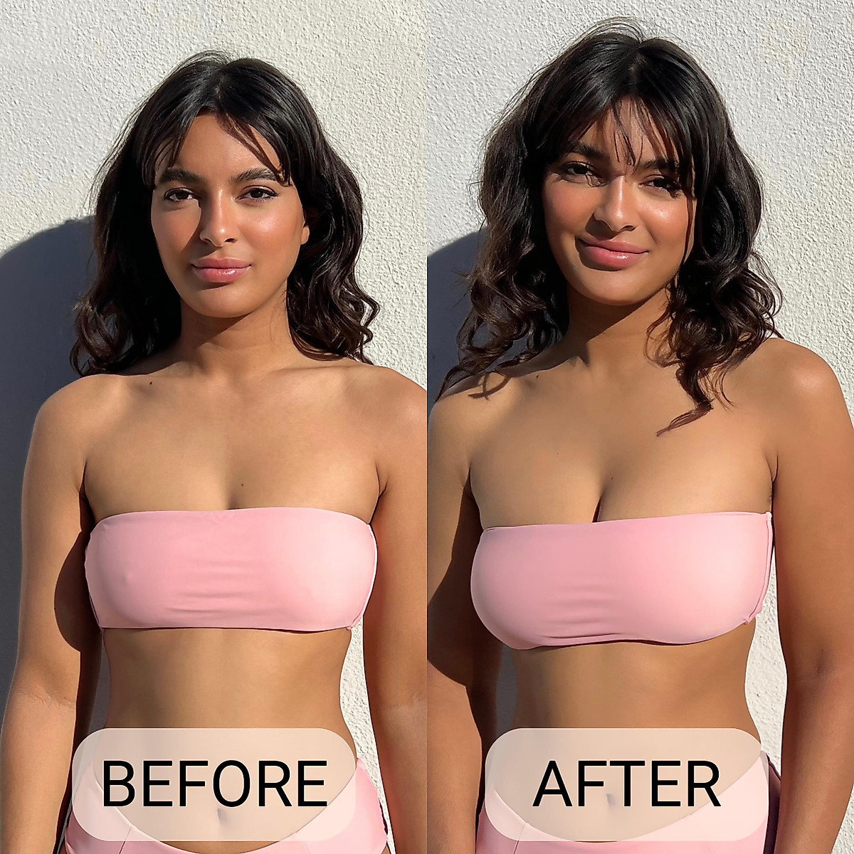 Epiphany LA Women's Strapless Style Push-up Padding Inserts for Swimsuits, Sports Bras, and Clothing (C-Cup (1 Pair))