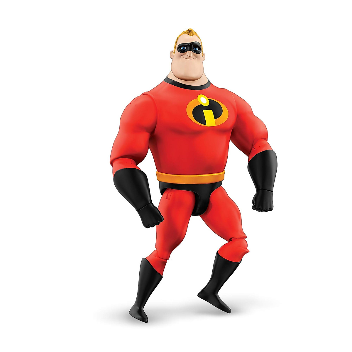 Pixar Interactables Mr. Incredible Talking Action Figure, 8-in Highly Posable Movie Character Toy, Interacts with Other Figures, Kids Gift Ages 3 Years & Older