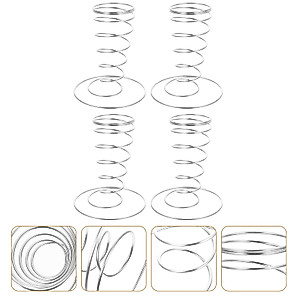 Hemoton 4pcs Cone Ice Cream Exhibition Cone Display Stand Waffle Cone Display Holder Ice Cream Stand Cupcake Toppers Shelf Brackets Waffles Ice Cream Cone Holder Stainless Steel Plant Food