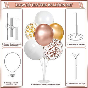 LFSTGN 277 Pcs Baby Shower Decorations for Girl, Rose Gold Baby Shower Decor Supplies - "BABY girl" Banner, Tassel, Balloon, Tableware with Rose Gold Floral for 25 Guests