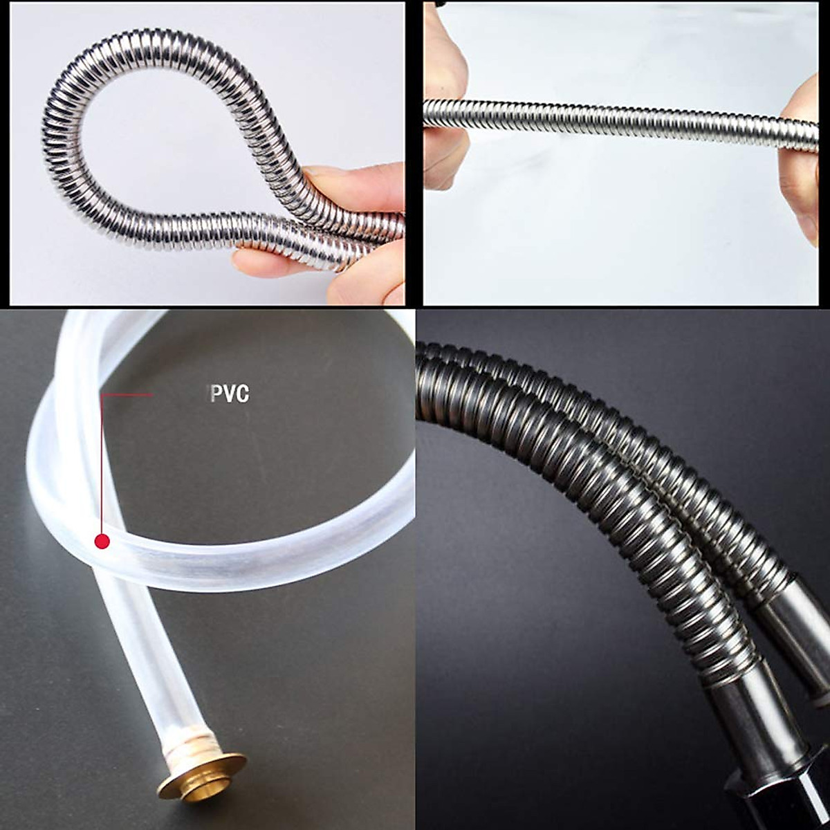 Stainless Steel Bidet Sprayer for Toilet, Handheld Cloth Diaper Sprayer, Bathroom Jet Sprayer Kit Spray Attachment with Explosion-Proof Hose, Great Water Pressure for Bathing Pets, Feminine Hygiene