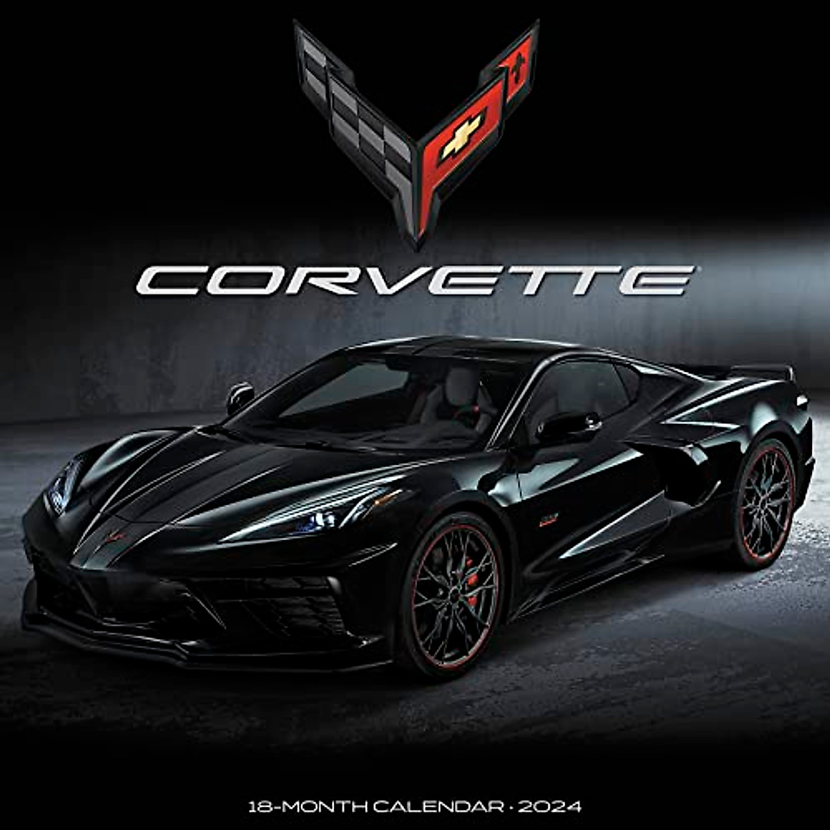 Willow Creek Press Corvette Monthly 2024 Wall Calendar (12" x 12")