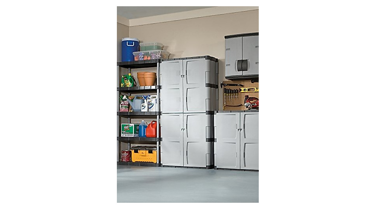 Durable Rubbermaid Storage Cabinet - 690 lb Capacity, Garage