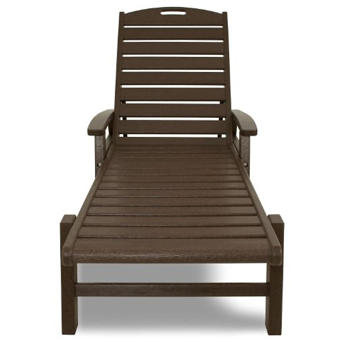 Trex Outdoor Furniture Yacht Club Stackable Chaise Lounger with Arms, Vintage Lantern
