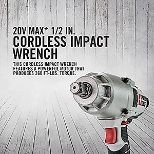 PORTER-CABLE 20V MAX Impact Wrench, 1/2-Inch (PCC740LA)