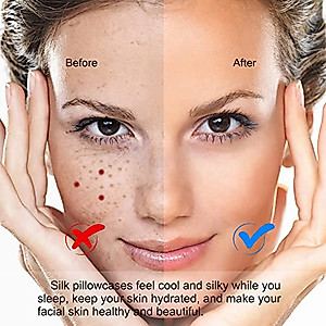 Jadebeads 100% Pure Mulberry Silk 22Momme Luxurious Pillowcase for Hair and Skin Grade 6A Navy Blue Silk Pillowcase Anti Acne & Anti Aging Silk Pillow Case with Zipper (Standard 26"x 20",1 Pack)