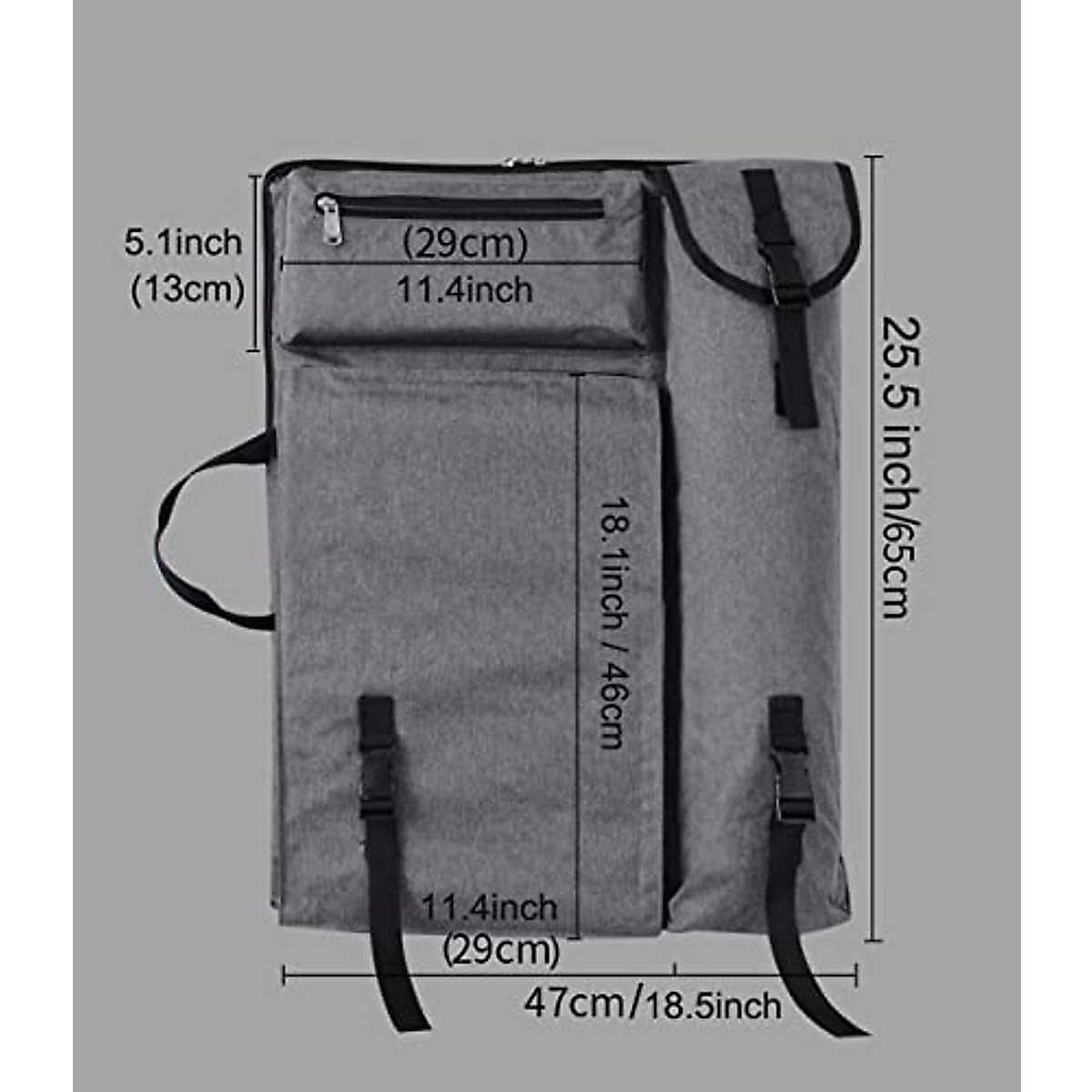 Art Portfolio Case Art Portfolio Backpack Art Supplies Storage Tote Bag Art Carrying Bag A2 4K Drawing Board Carrier Bag Art Craft Tool Organizer Bag for Art Student Sketchbook Paint Folding Easel