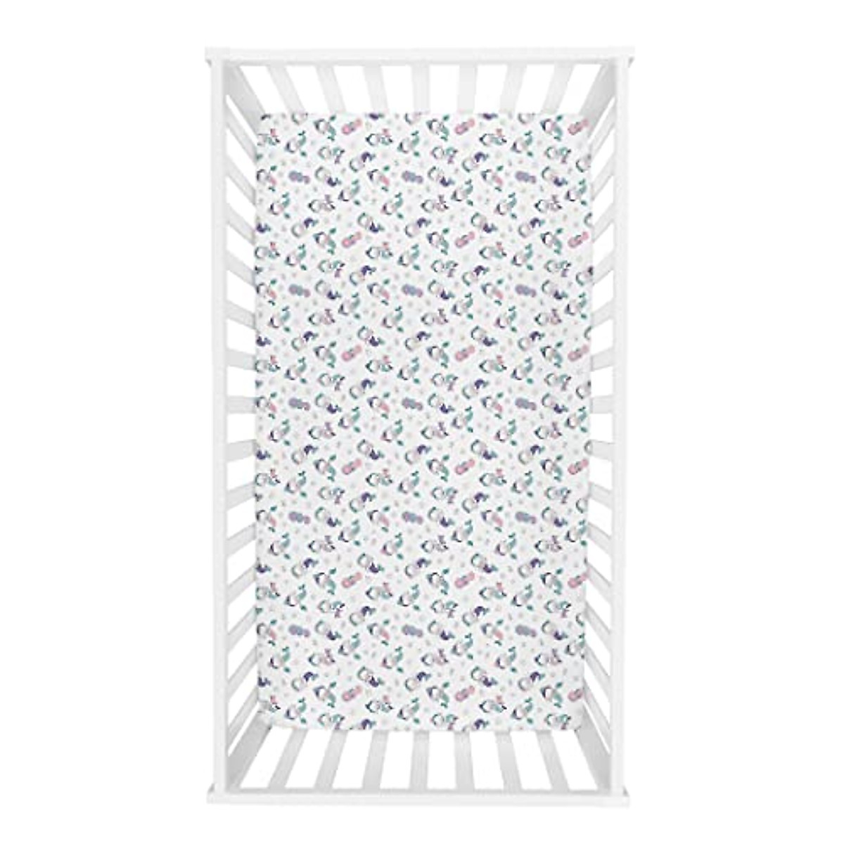 Trend Lab Jersey Fitted Crib Sheet, Mermaids