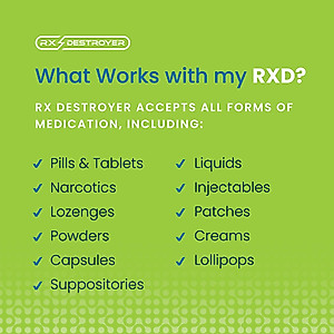 Rx Destroyer PRO Series All-Purpose Formula - Eco-Friendly Medication Buster Solution, Drug Disposal in a Bottle for Pills, Capsules, Tablets, Liquids - 1 Gal, 1 Count, 4 Packs, 4 Total