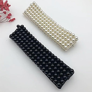 Zthread Vintage Beaded Collar Necklace Handmade Faux Pearl Collar Woman Fashion False Collar Necklace (Ivory+Extend Chain)