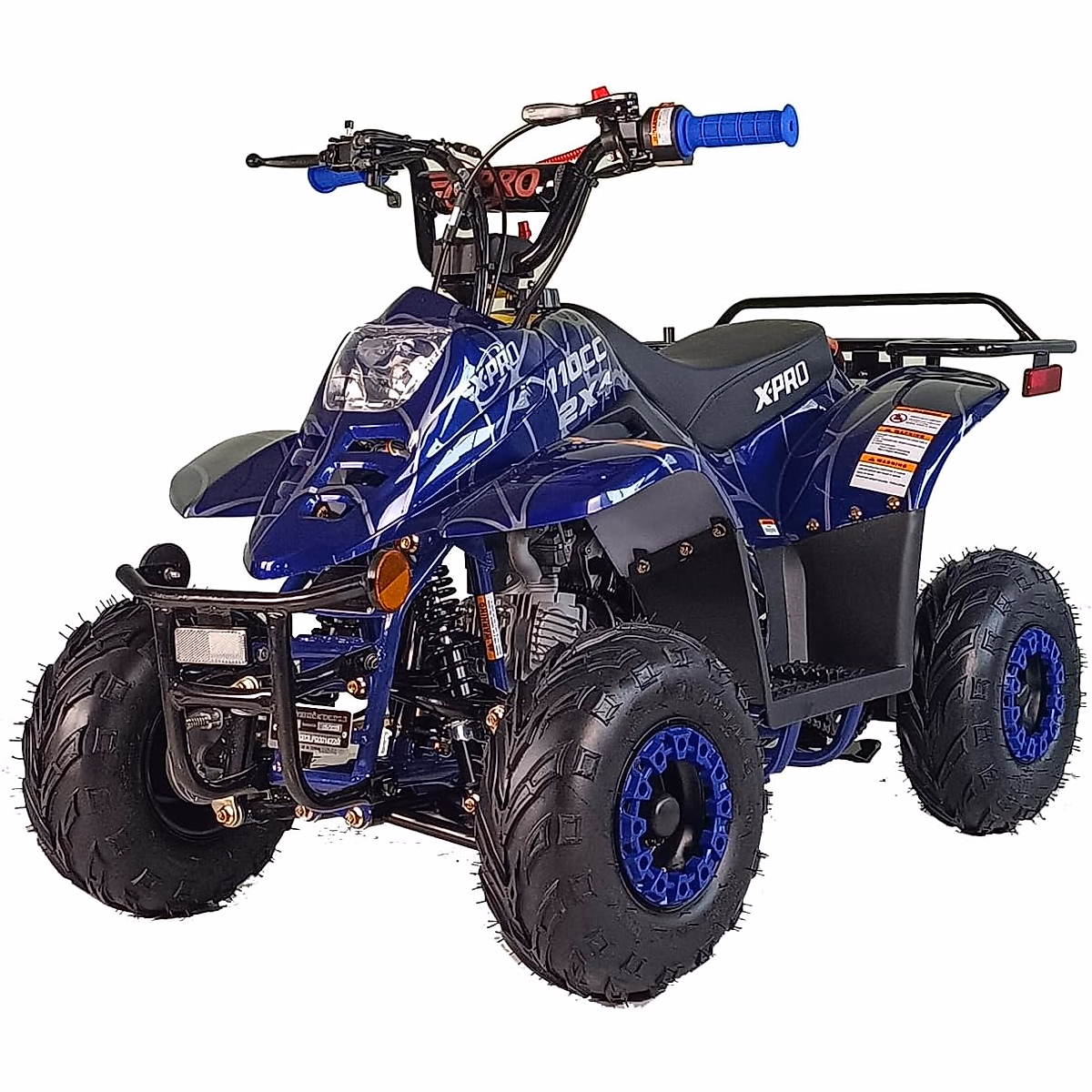X-PRO 110cc ATV Quad ATVs Quads 110cc 4 Wheeler ATVs ATV 4 Wheelers，Spider Blue