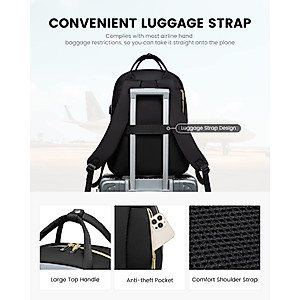 LOVEVOOK Laptop Backpack, High-Strength Tear-Resistant and Waterproof Oxford Cloth, 1.9 lbs, 30L Capacity, 17-Inch Laptop Compatible, Ergonomic Shoulder Straps, 18 Pockets