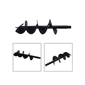 Auger Drill Bit for Planting Hole, 4" 6" 8" 10" 12" Bulb Bedding Digging Post Hole Planting Tool for 3/4" Shaft Auger