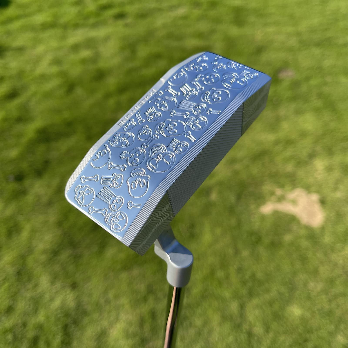 CALONG Super GSS Golf Putter 303 Steel 375g CNC Milled Right Hand Skull Golf Club Putter with Headcover