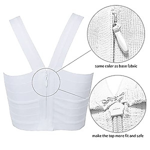 BEAUKEY Leather Metallic High Waist Bandage Skirt Bandage Top Two Pieces Set(XL,Pink)