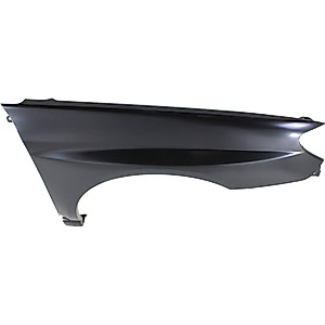 Evan Fischer Front Fender Compatible with 2006-2007 Subaru Impreza Primed Steel Sedan Passenger Side