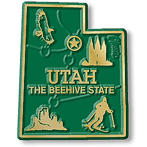 Original U.S. State Magnet Set by Classic Magnets, 51-Piece Vintage Magnet Set, Collectible Souvenirs Made in The USA