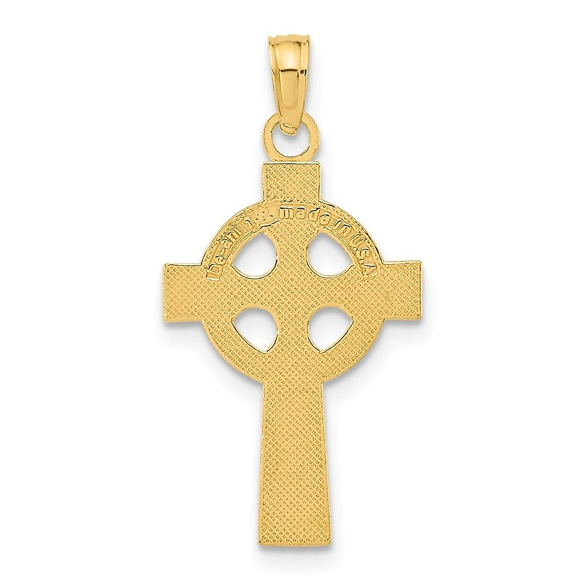 Auriga Fine Jewelry 14k Yellow Gold Celtic Cross Pendant Gift for Women
