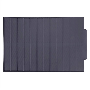 Dish Drying Mat,15x10 Inch Silicone Heat Resistant Slip-proof Dish Tray Drain Board for Kitchen Counter(Gray)