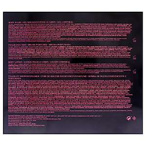 Ed Hardy Women's Perfume Gift Set, 4 Pieces Include Fragrance Mist, Body Lotion, Body Wash, and Fragrant Bath Fizz