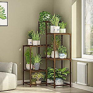 Plant Stands Indoor Outdoor Corner Shelf Plant Shelves Indoor Plant Holder for Living 7-Tier Corner Stands Room Outdoor Plant Rack Indoor Multiple Plants Patio Balcony Garden