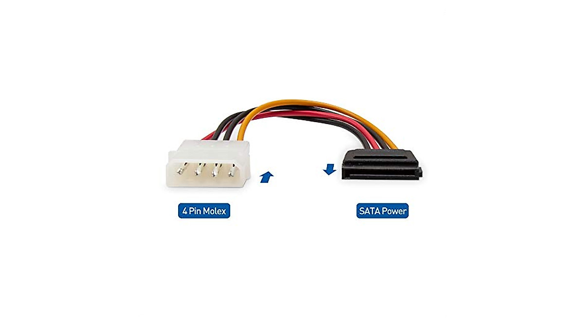 Cable Matters 3-Pack Molex to SATA Power Cables - 6 Inch Adapters
