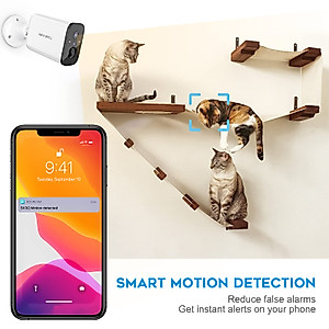 SV3C 1080P Outdoor Surveillance Camera, Outdside Security IP Camera with 2-Way Audio, Humanoid Detection, Support 128G SD Card Recording