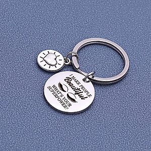 Nothers ASANHAO Beautician Gift Beauty Salon Jewelry Beautician Appreciation Gift Eyelash Keychain makeup Artists Jewelry Lash Girl Gift Beautician Keychain