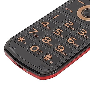 Senior Cell Phone, Flip Design, Dual Screens, Big Buttons, Clear Sound, SOS with GPS, 4G Unlocked (Red)