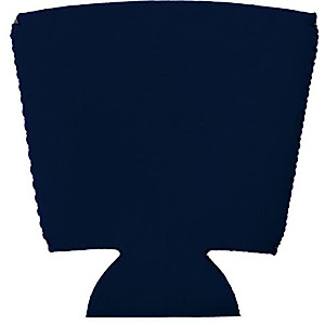 Blank Neoprene Party Cup Coolie (6 Pack, Navy Blue)