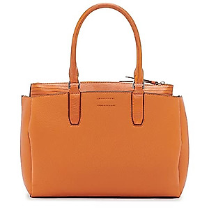 Calvin Klein Rita 2 in 1 Organizaional Satchel, Flame Orange