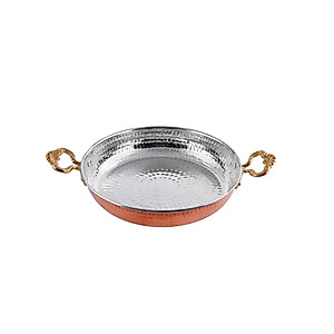 BABY SHOWER CHOCOLATE 3 pieces Turkish Copper Fry Pan - Hammered Copper Pan Traditional - Turkish Frying Pan Omelette Pan Handmade