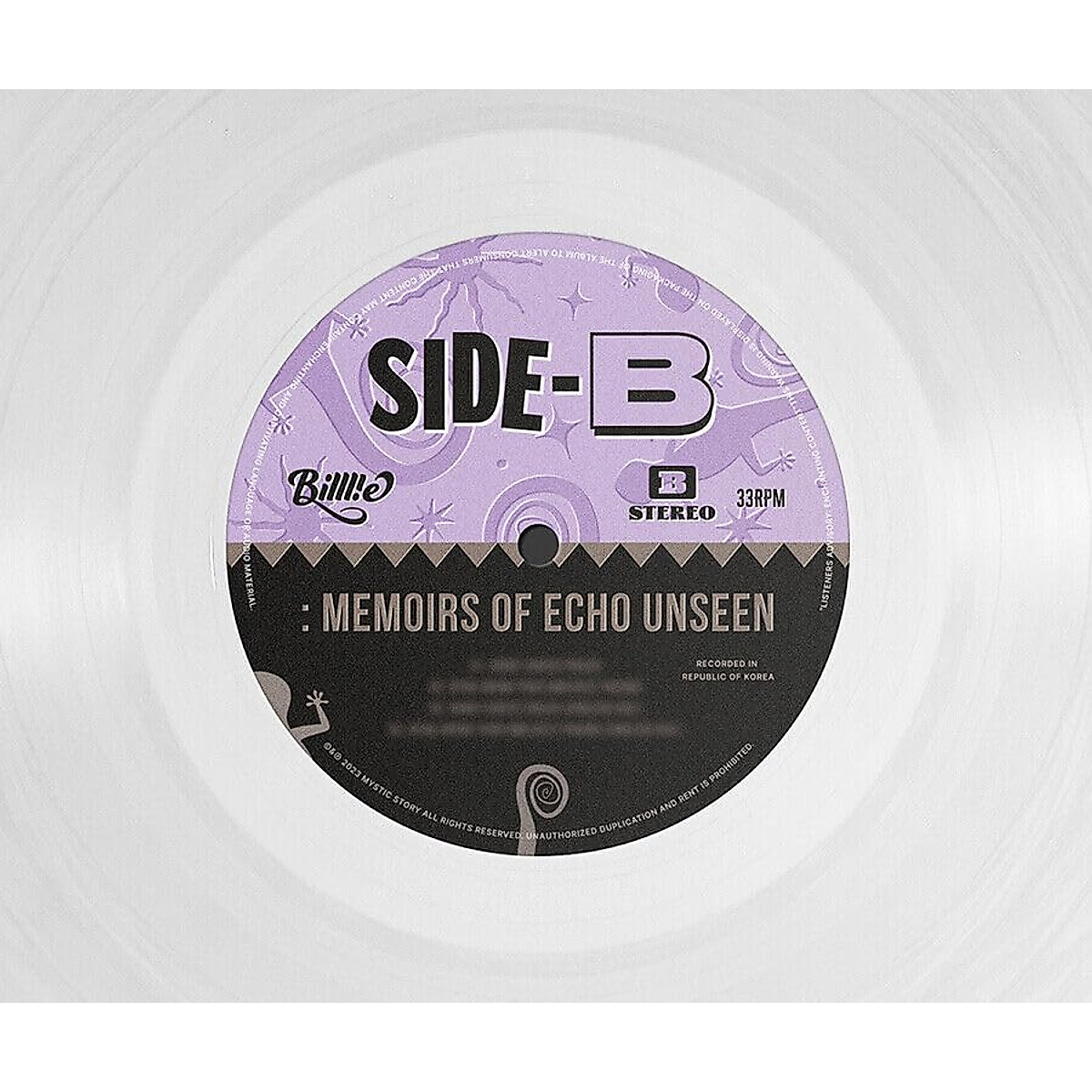 (POCA Ver.) BILLLIE [SIDE-B : MEMOIRS OF ECHO UNSEEN] 1st Single Album (BLUE Ver) K-POP SEALED