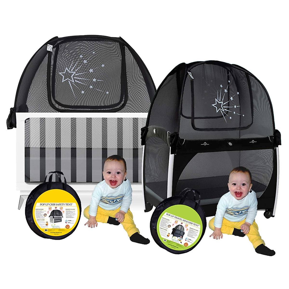 Aussie Cot Net - Baby Crib Tent and Travel Crib Tent to Keep Baby from Climbing Out - Premium Net Cover - See Through Crib Netting - Nursery Mosquito Net Tent