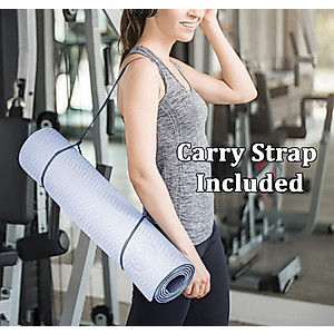 IUGA Yoga Mat Non Slip Anti-tear Yoga Mats Eco Friendly Hot Yoga Mat Thick Workout & Exercise Mat for Yoga, Pilates and Fitness (72"x 24"x 6mm)