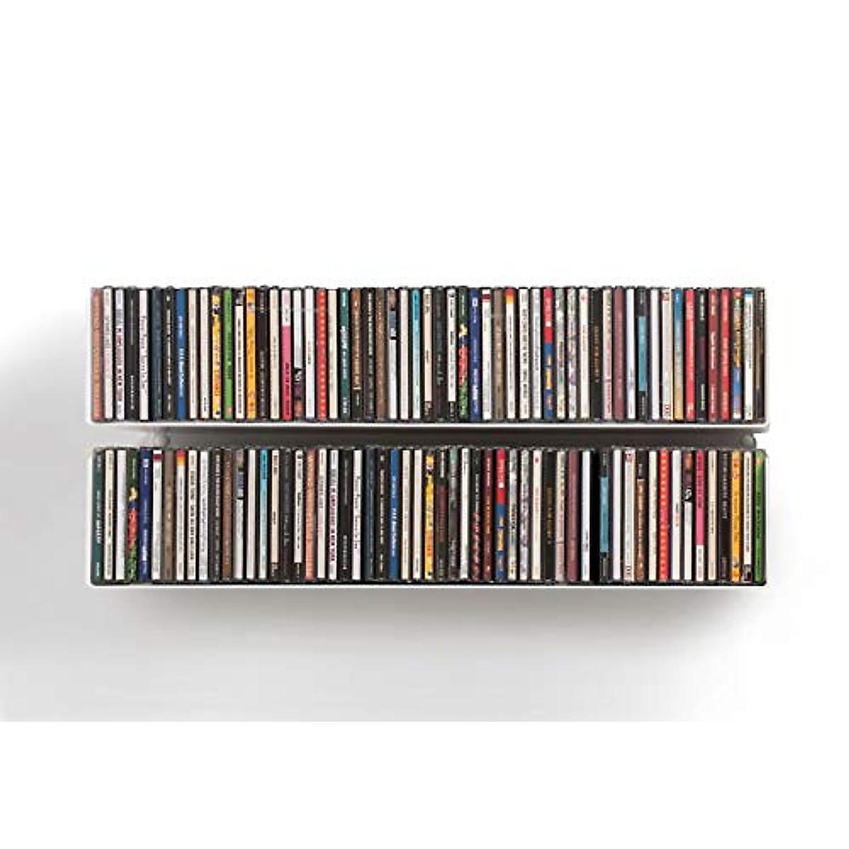 TEEbooks - Bookshelves - Set of 2 - Steel - White - 23,6" x5,9 x5,9