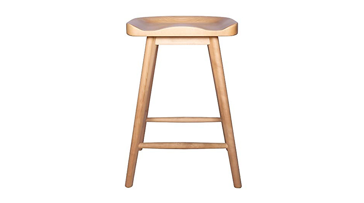 Rivet Counter-Height Birch Bar Stool - Stylish & Modern