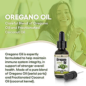 BIOACTIVE NUTRIENTS Oregano Oil Supplement - Oil of Oregano Blend with Coconut Oil - Pure, Natural Essential Oils - 1 fl oz (39.6 g) / 6 Drops per Day / 150 Daily Doses