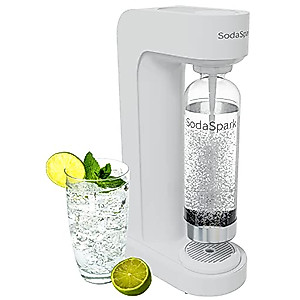 Soda Maker with BPA Free Bottle - CO2 Powered One Touch Fizz Control - Fresh Sparkling Water Maker - Homemade Sparkle Seltzer Soda Streaming Machine, Carbonated Water Machine [C02 NOT INCLUDED]