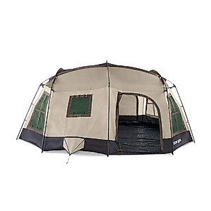 Tahoe Gear Ozark TGT-OZARK-16-D Large 16 Person 3 Season Family Camping Cabin Tent, Brown