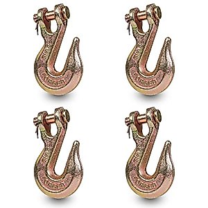 Towmavin 5/16"Clevis Hook(4Pack) Pin Clevis Rigging Tow Transport Truck Trailer Hook 5400 Lbs Working Load Limit