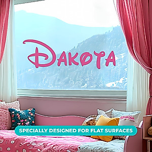 e-Graphic Design Inc Custom Name Series Wall Decal Nursery - Baby Boy Girl Decoration - Mural Wall Decal Sticker for Home Interior Decoration Car Laptop (AM) (Wide 30")