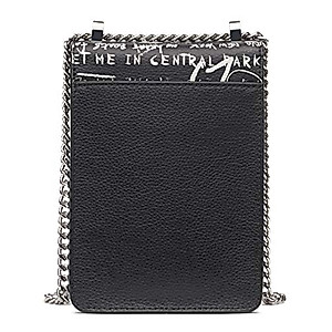 DKNY womens Dkny Elissa N/S Phone Crossbody, Black Graffiti, One Size US