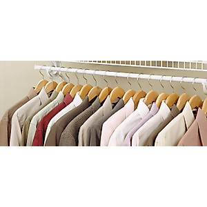 ClosetMaid 2052 SuperSlide Adjustable Hanging Rod, 6' to 8', White