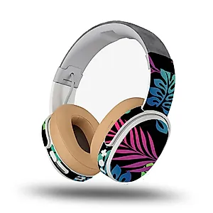 MightySkins Skin Compatible with Skullcandy Crusher Wireless - Neon Tropics | Protective, Durable, and Unique Vinyl Decal wrap Cover | Easy to Apply, Remove, and Change Styles | Made in The USA
