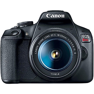 Canon EOS Rebel T7 DSLR Camera with Canon EF-S 18-55mm f/3.5-5.6 is II Lens + 64GB Memory Card + Accessories Including: Case, Card Reader & More